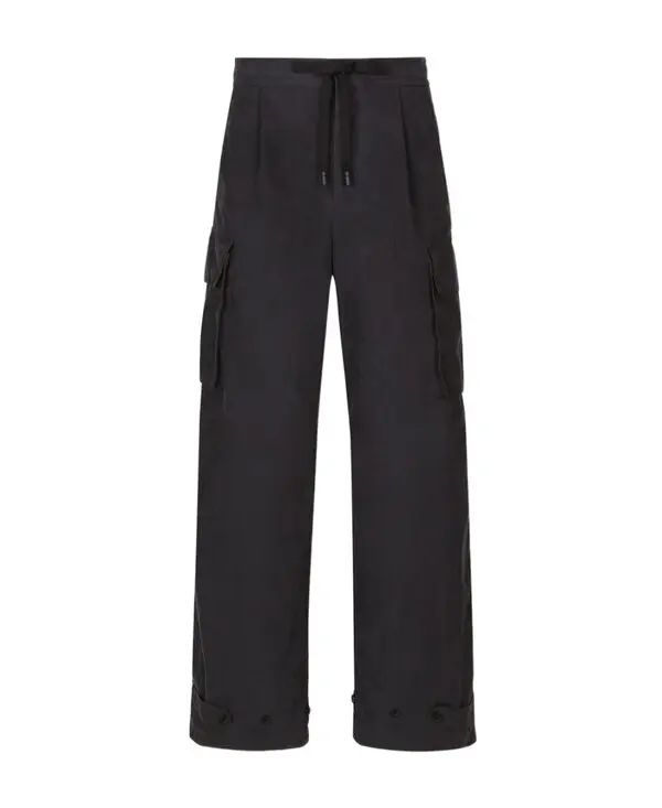 Dolce & Gabbana Logo Plaque Cargo Trousers - Black