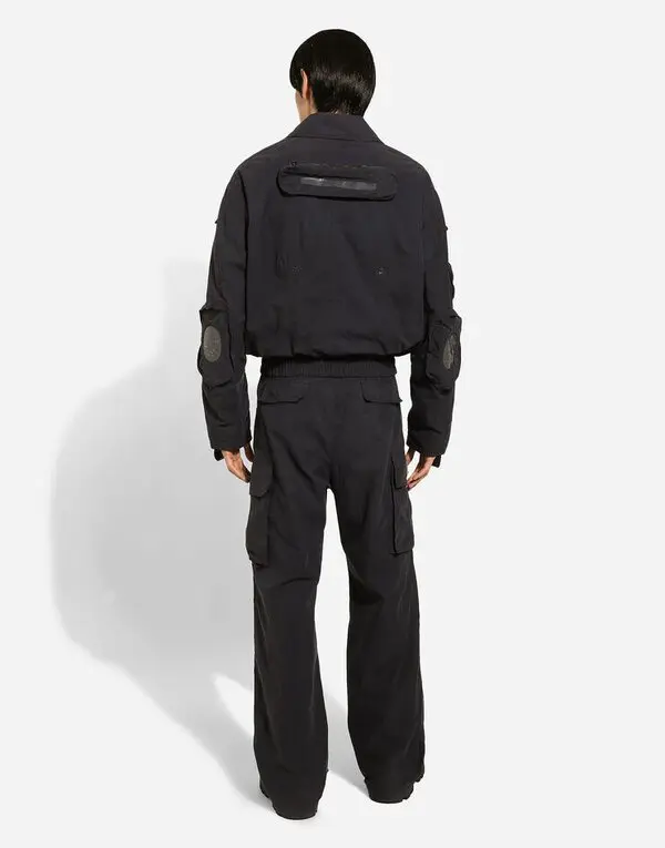 Dolce & Gabbana Logo Plaque Cargo Trousers - Black