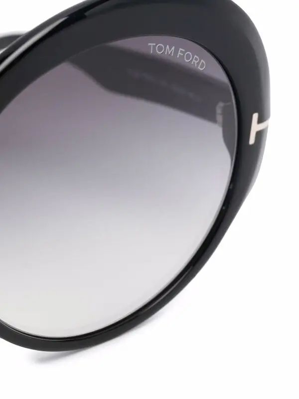 TOM FORD Round Frame Sunglasses - Black