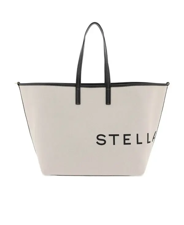 Stella McCartney Logo Printed Tote Bag - White