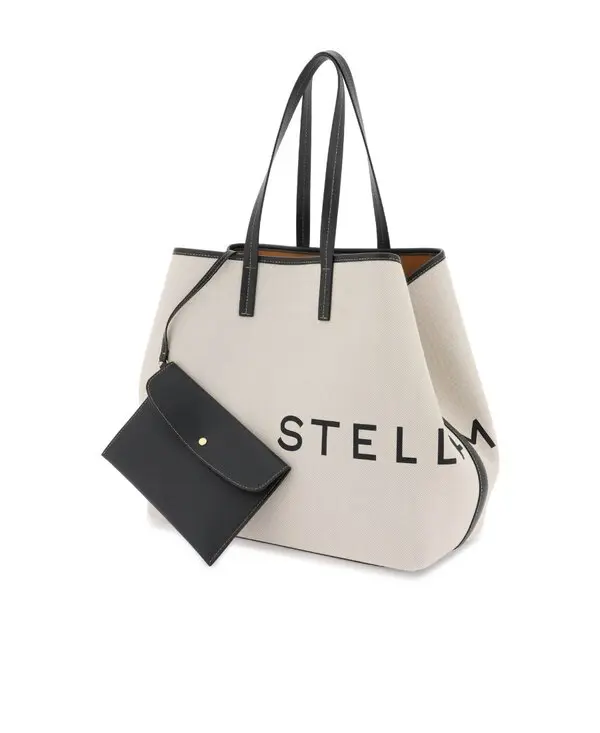 Stella McCartney Logo Printed Tote Bag - White