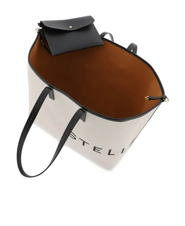 Stella McCartney Logo Printed Tote Bag - White