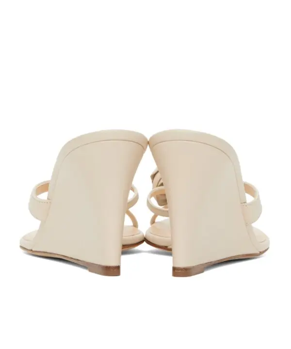 Magda Butrym Wedge Sandals With Floral Applique