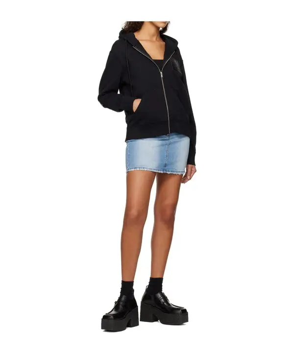 JUUN.J Distressed Denim Mini Skirt