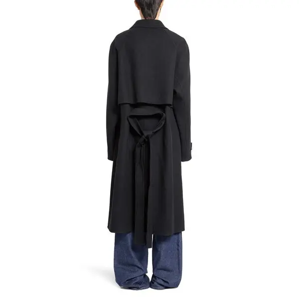 Gucci Collared Button-up Coat - Black