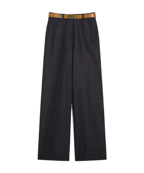 Max Mara Murge Belted Wide Leg Trousers