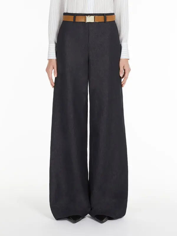 Max Mara Murge Belted Wide Leg Trousers