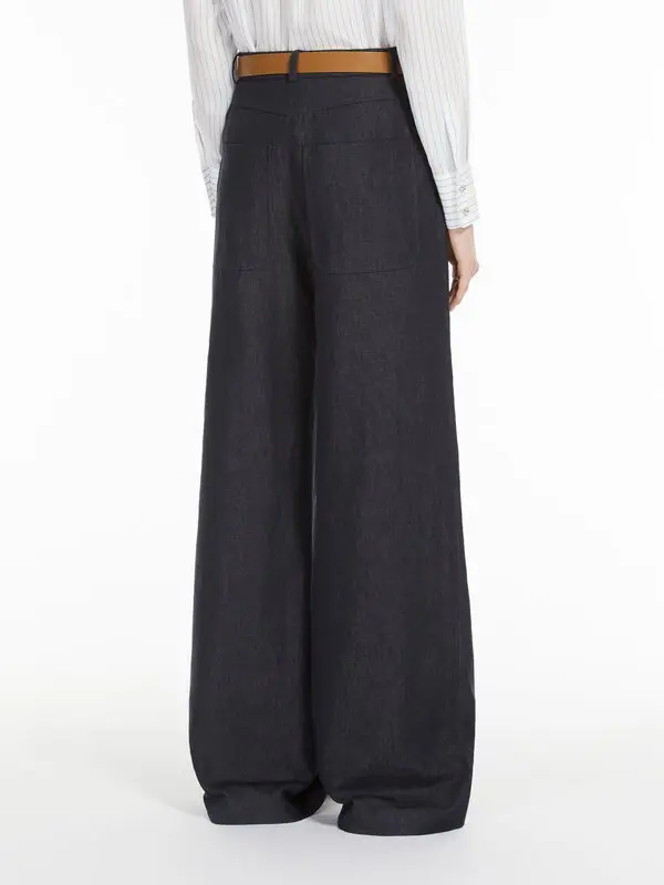 Max Mara Murge Belted Wide Leg Trousers