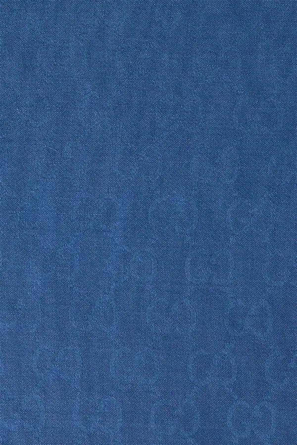 Gucci Logo Wool Scarf - Blue