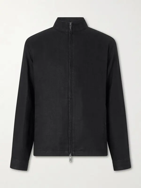 Onia Linen Zip-up Jacket