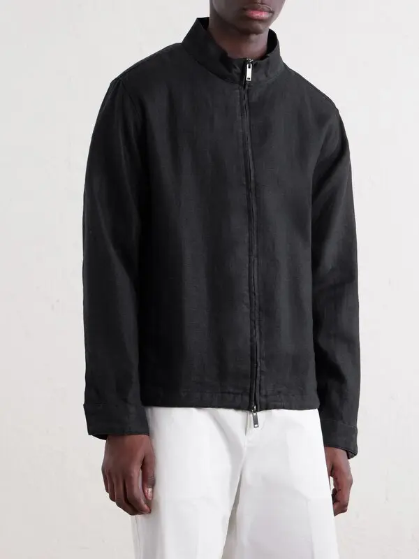 Onia Linen Zip-up Jacket