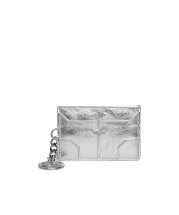 Zadig&Voltaire Sunny Pass Vintage Metal Card Holder - Silver
