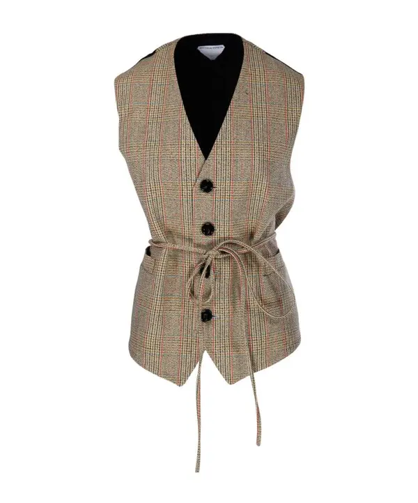 Bottega Veneta Distorted Prince Of Wales Gilet - No