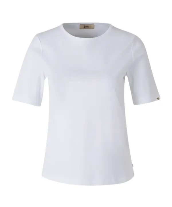 Herno Short-sleeve Crewneck T-shirt With Side Snap Detailing - White