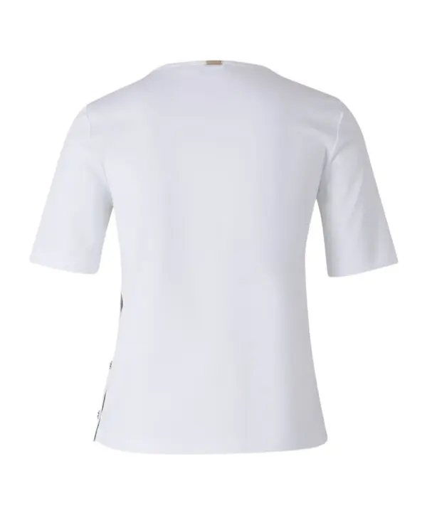 Herno Short-sleeve Crewneck T-shirt With Side Snap Detailing - White