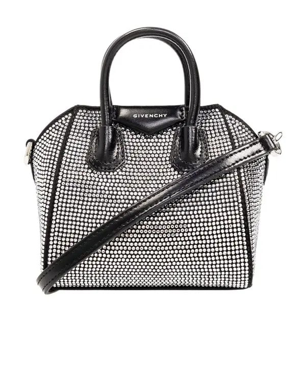 Givenchy Antigona Embellished Mini Top Handle Bag - Black