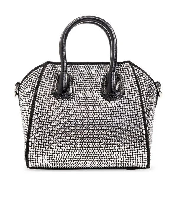 Givenchy Antigona Embellished Mini Top Handle Bag - Black