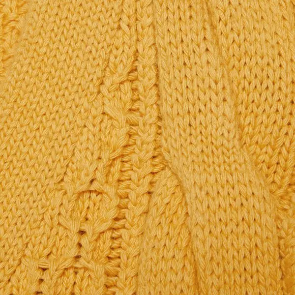 Gucci V-neck Cable Knit Pullover With Removable Sleeves