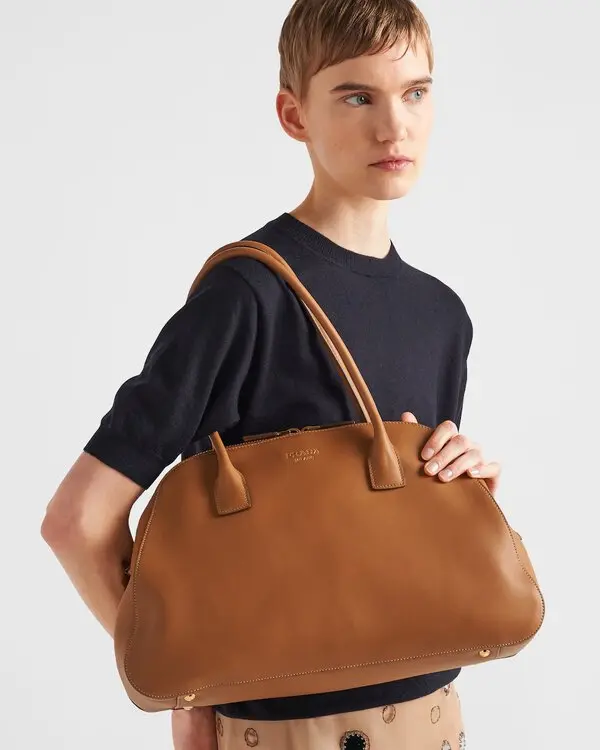 Prada Large Zipped Tote Bag