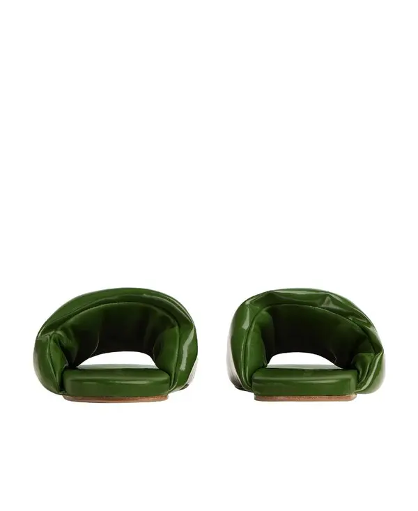 Bottega Veneta Cushion Slides - Green Pepper