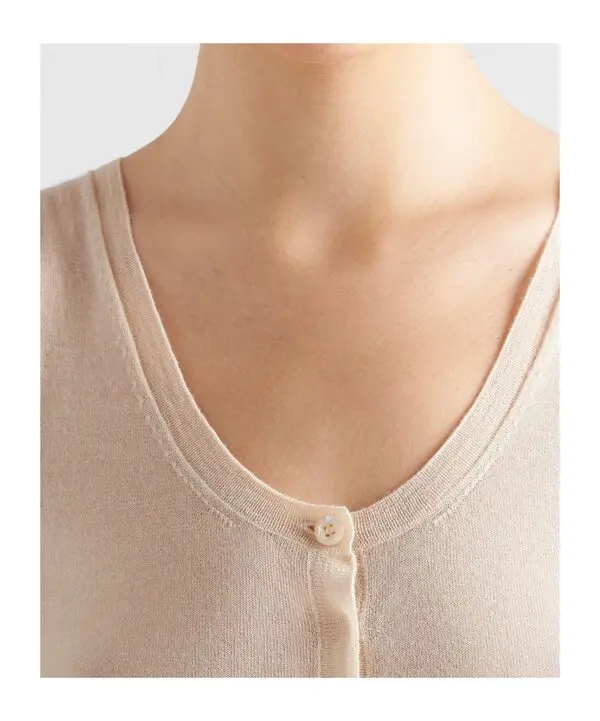 Prada V-neck Buttoned Tank Top