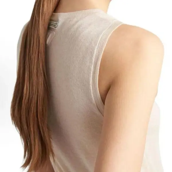 Prada V-neck Buttoned Tank Top