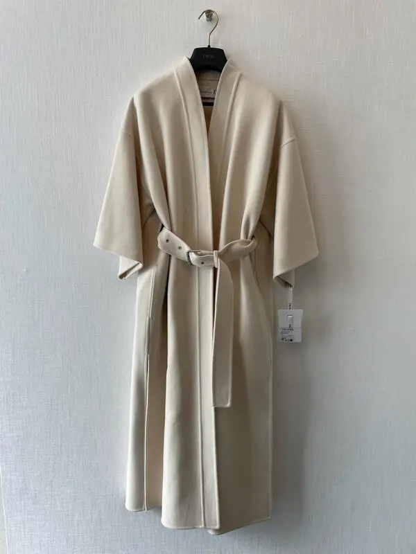 Dior Belted V-neck Coat