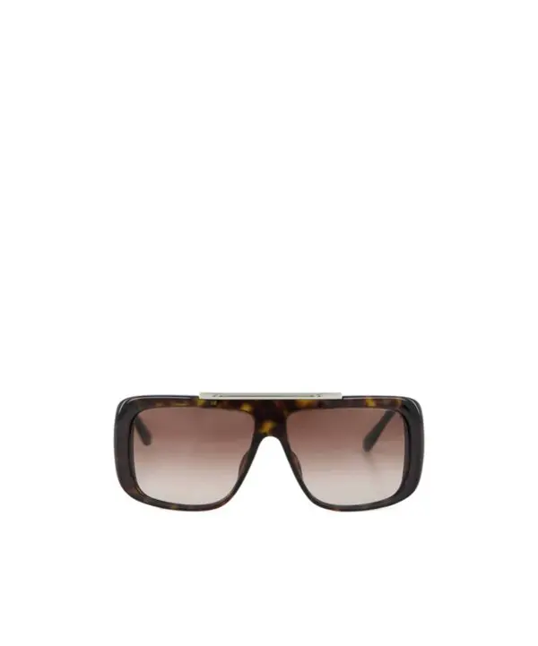 Alexander McQueen Oversize Frame Sunglasses - Brown
