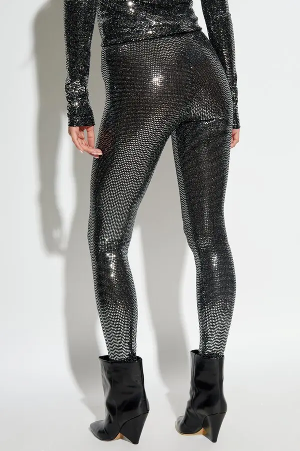 Isabel Marant Étoile Stretch Embellished Sequined Trousers