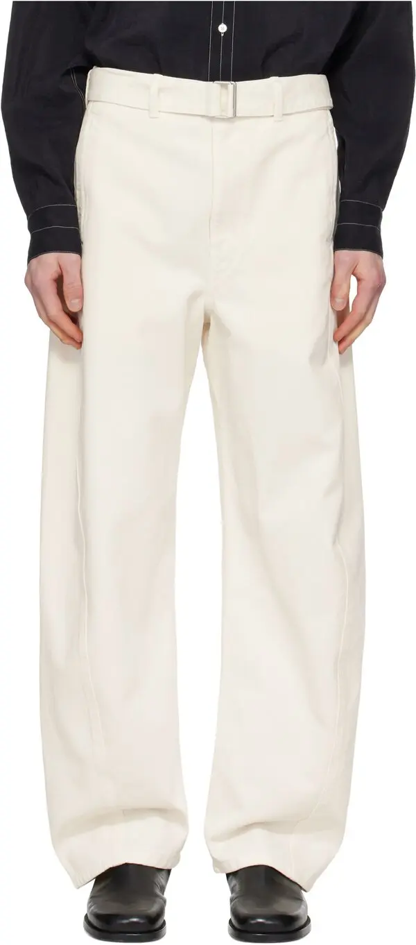 LEMAIRE Twisted Belted Straight-leg Trousers