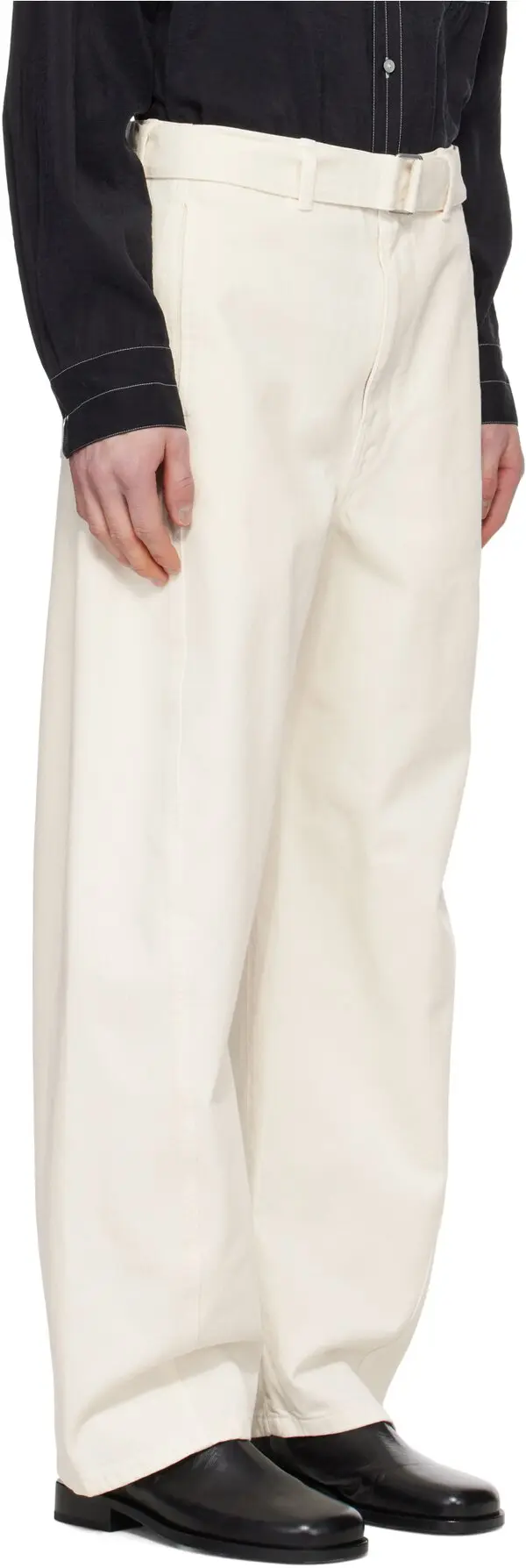 LEMAIRE Twisted Belted Straight-leg Trousers