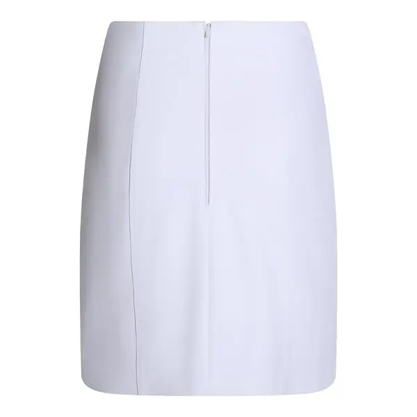 Elisabetta Franchi High-waisted Mini Skirt With Gold Logo Plaque