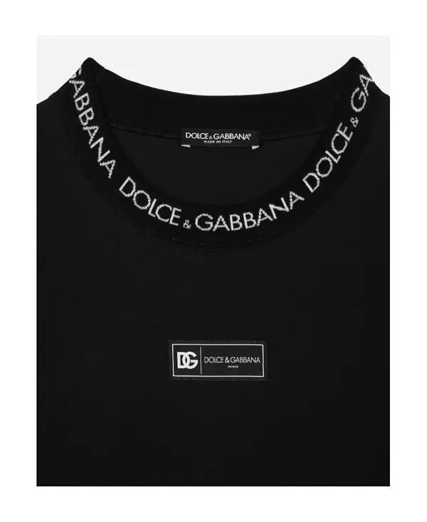 Dolce & Gabbana Dolce Gabbana Logo Patch Crewneck T-shirt