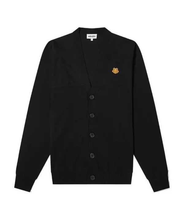 Kenzo Appliqué Cotton Cardigan