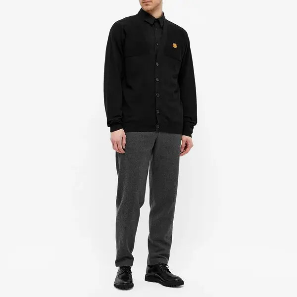 Kenzo Appliqué Cotton Cardigan