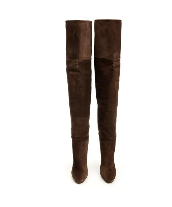Paris Texas Lavinia Over The Knee Boots - Black
