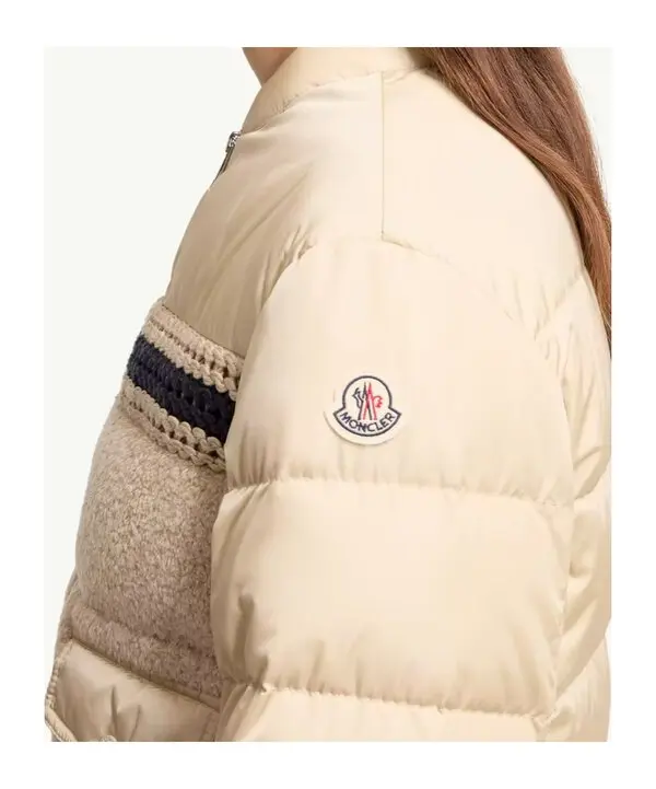 Moncler Achillee Teddy Down Bomber Jacket