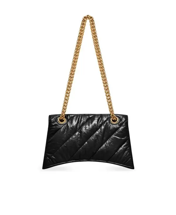 Balenciaga Crush Small Shoulder Bag - Black