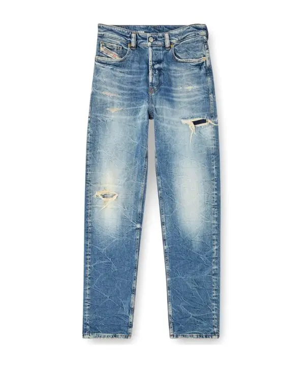 DIESEL® 1988 D-ark Distressed Jeans - Medium Blue