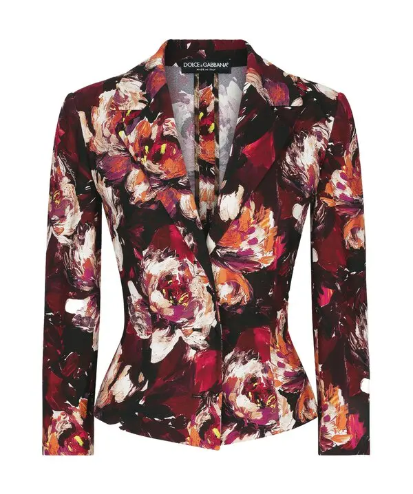 Dolce & Gabbana Floral Print Single-breasted Blazer - Multicolor