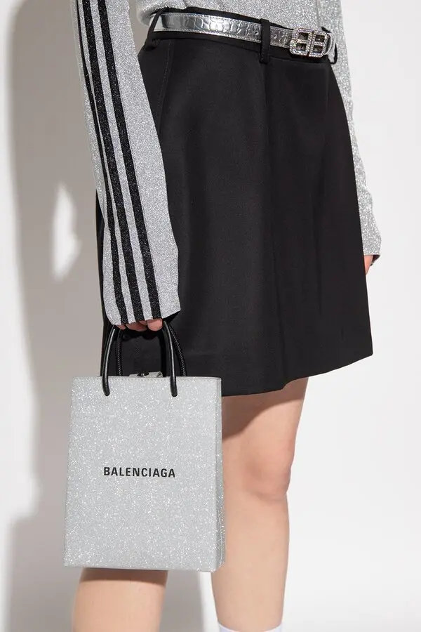 Balenciaga Blondie Glitter-embellished Shoulder Bag