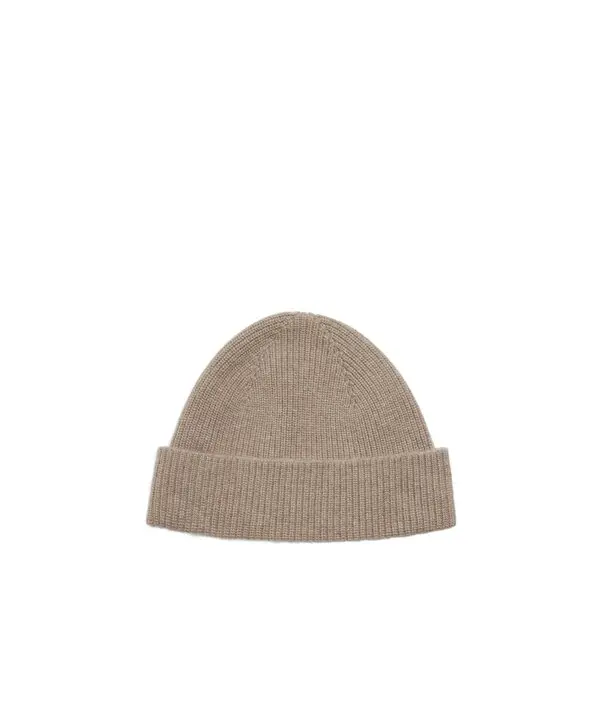 Zegna Oasi Knitted Beanie - Nude