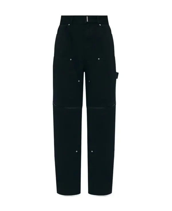Givenchy High-rise Wide-leg Jeans - Black