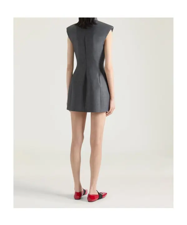 Givenchy Sleeveless Tailored Wool Dress