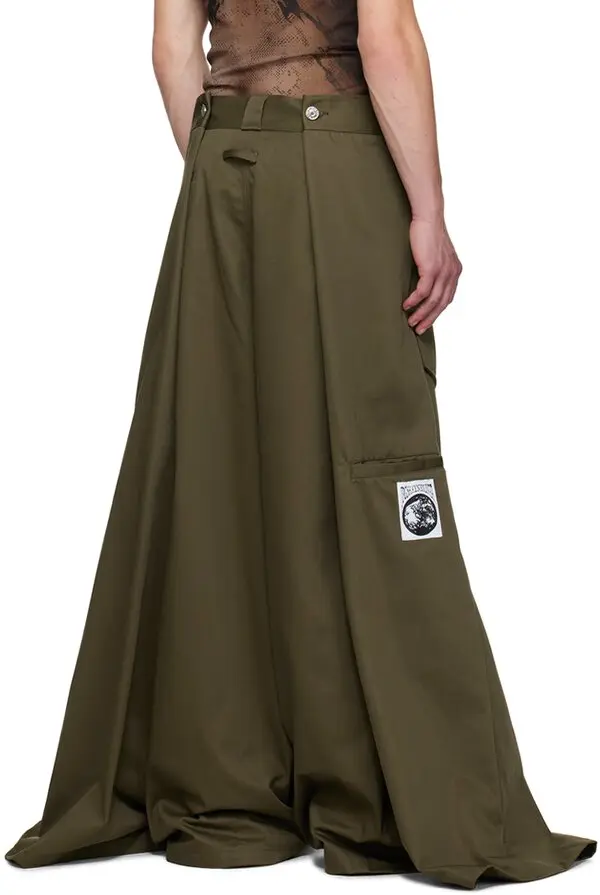 JEAN PAUL GAULTIER Low-rise Layered Wide-leg Pants