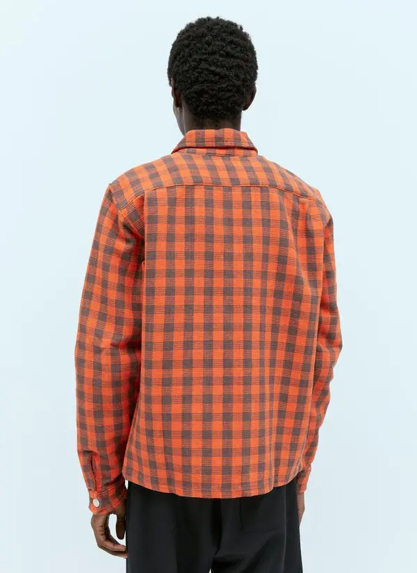 WALES BONNER Plaid Long Sleeve Zip Up Jacket