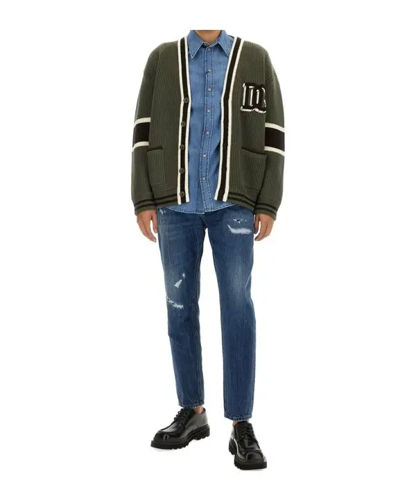 Dolce & Gabbana Dolce Gabbana Curved Hem Denim Shirt