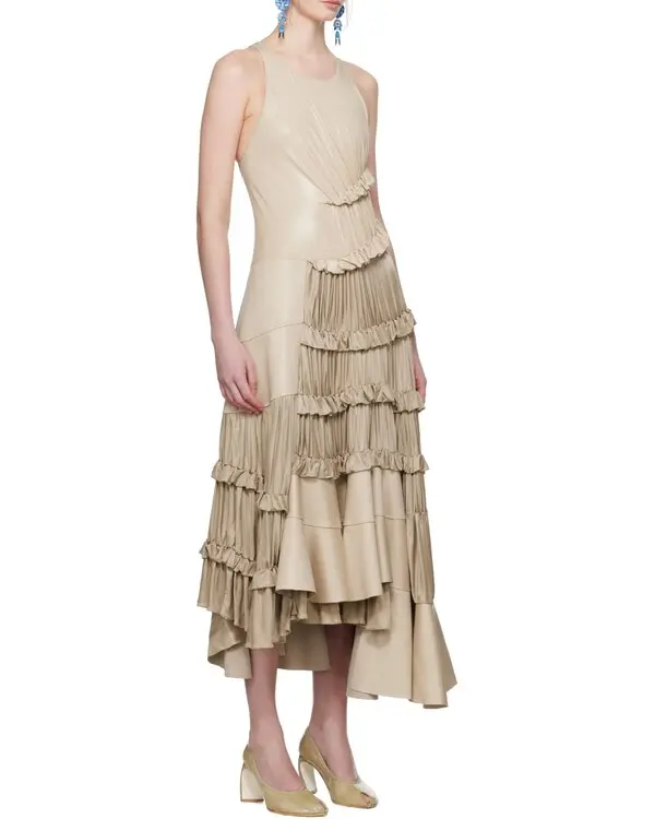 Tory Burch Liquid Jersey Ruffle Dress