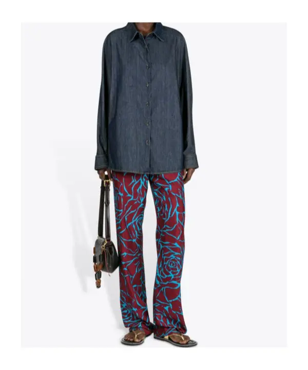 Dries Van Noten Casio Denim Shirt - Indigo
