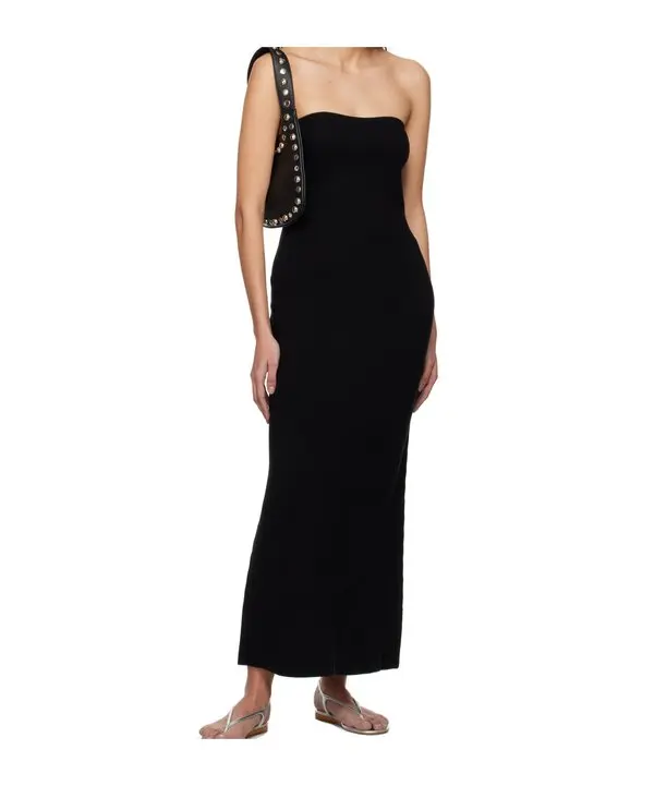Gabriela Hearst Off-the-shoulder Ribbed Knit Maxi Dress